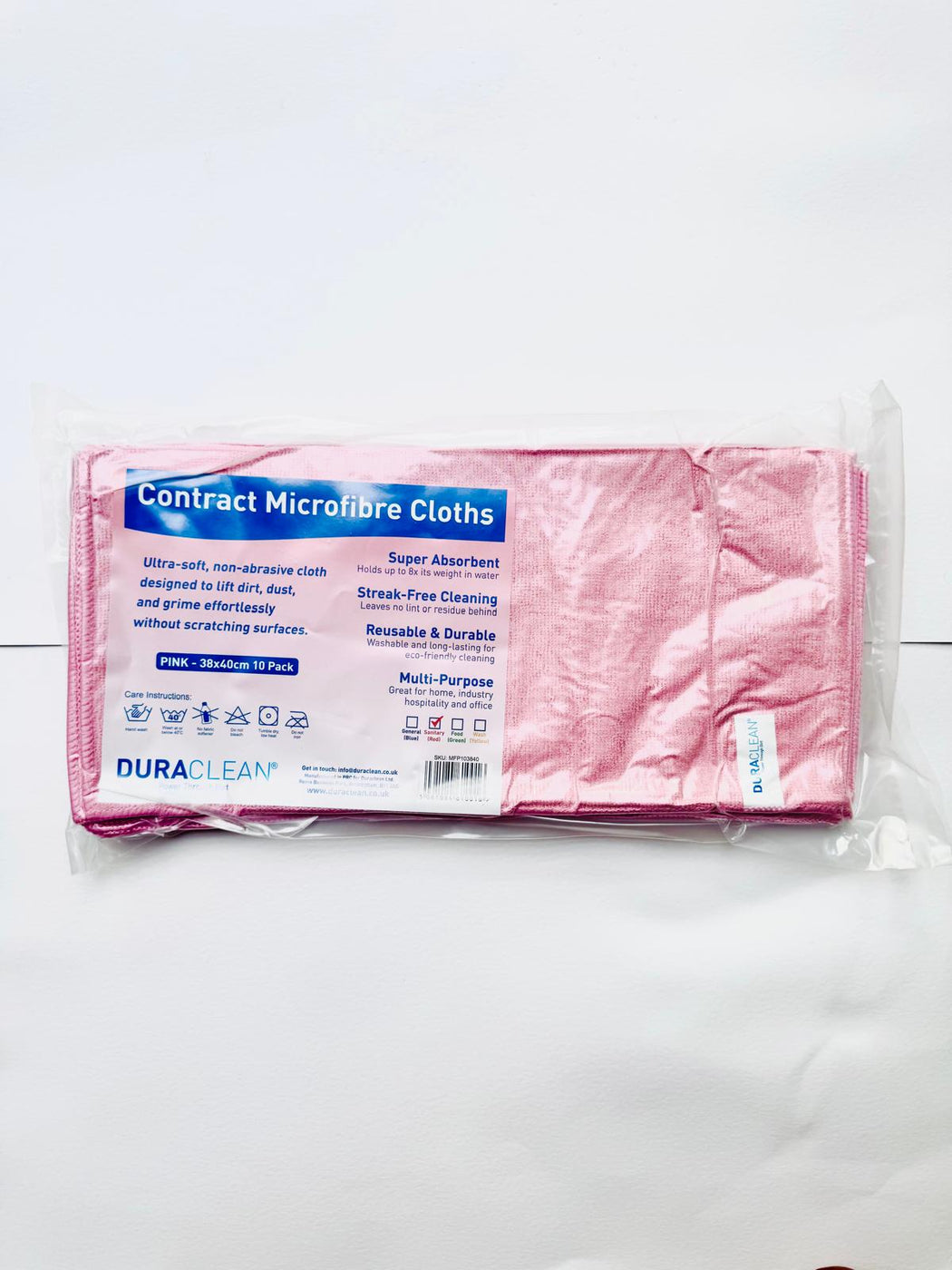 Red Microfibre Cloths – Case of 20 x 10 Packs | Duraclean — DuraClean Ltd